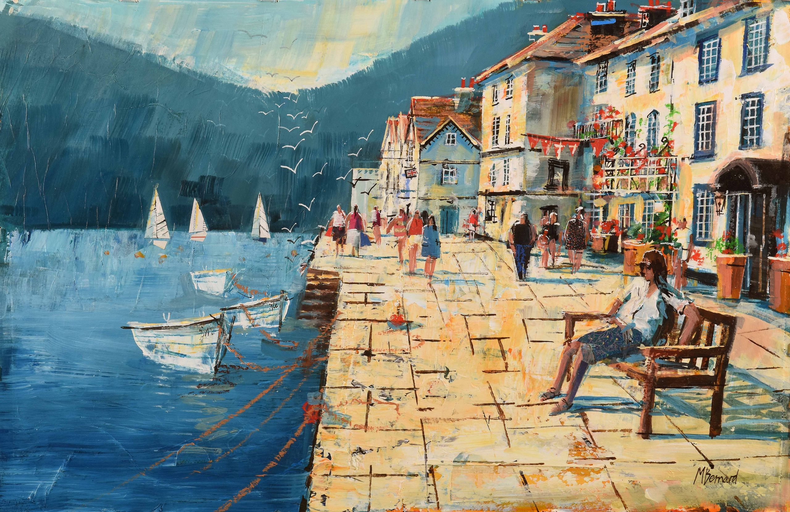 Sail Boats, Bayards Cove - White Sails Gallery