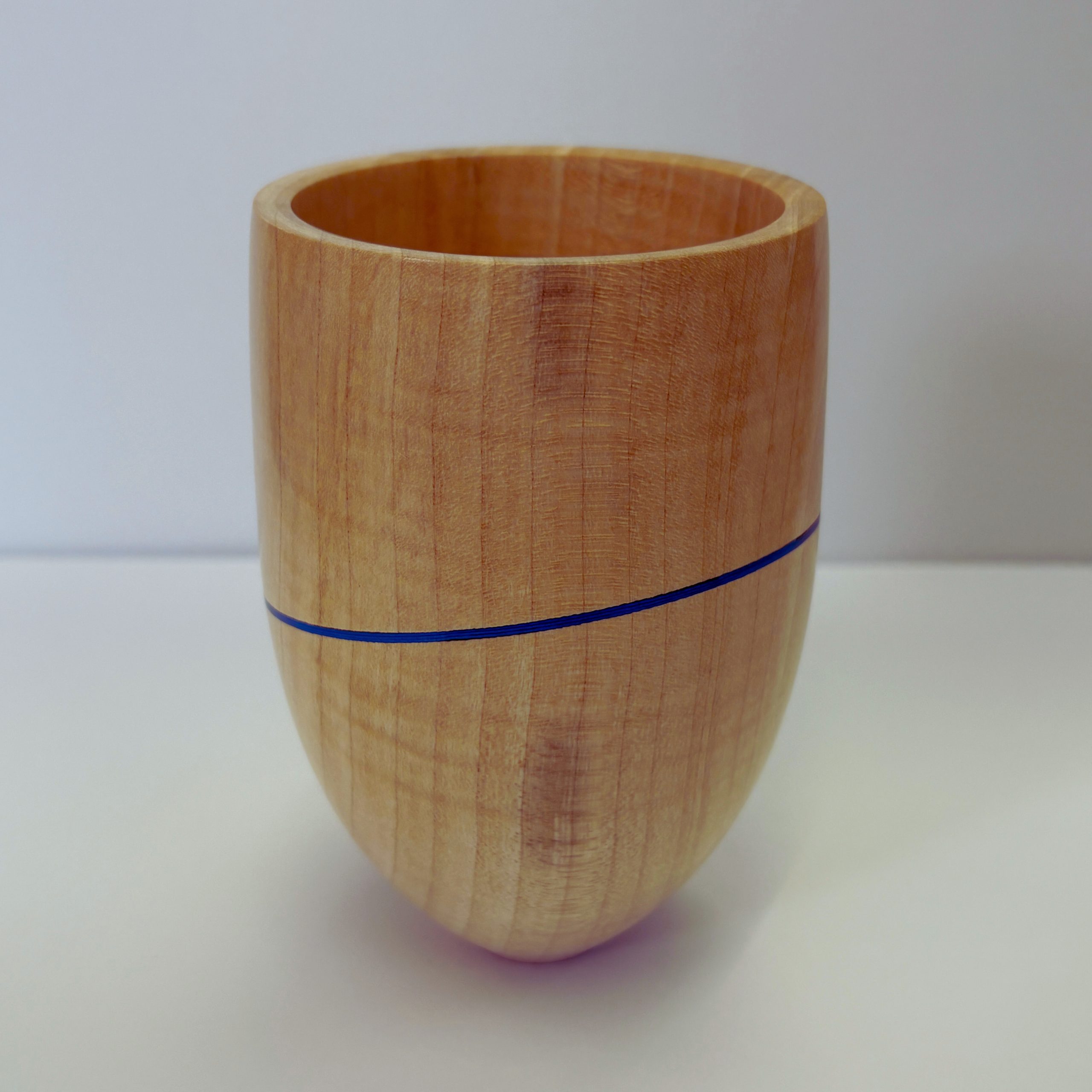 Ripples sycamore banded pot (blue or yellow) - White Sails Gallery